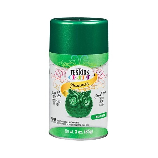 Testors TESTORS EMERALD GREEN SHIMMER 3 OZ SPRAY 304363 | Zoro