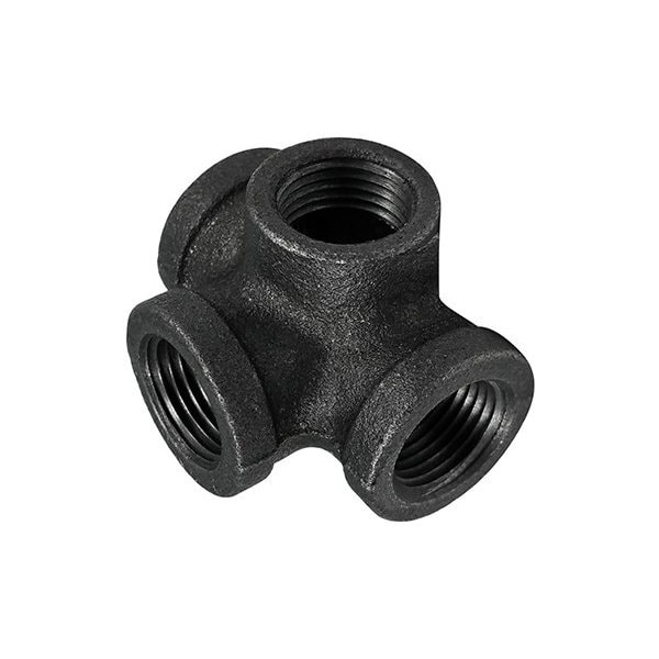 Coda Resources 1/2 IN BLACK SIDE OUTLET TEE 4-WAY FITTING 501553 | Zoro