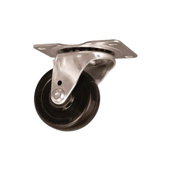 Ez Roll Caster 2-1/2 Rubber Swivel E-25HR-S | Zoro