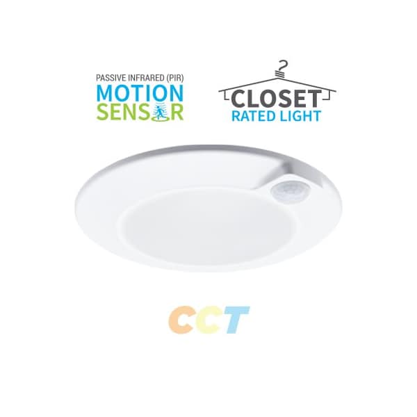 Portor 6in. LED Closet Light, PIR Motion Sensor PT-DMS-6I-15W-5CCT | Zoro