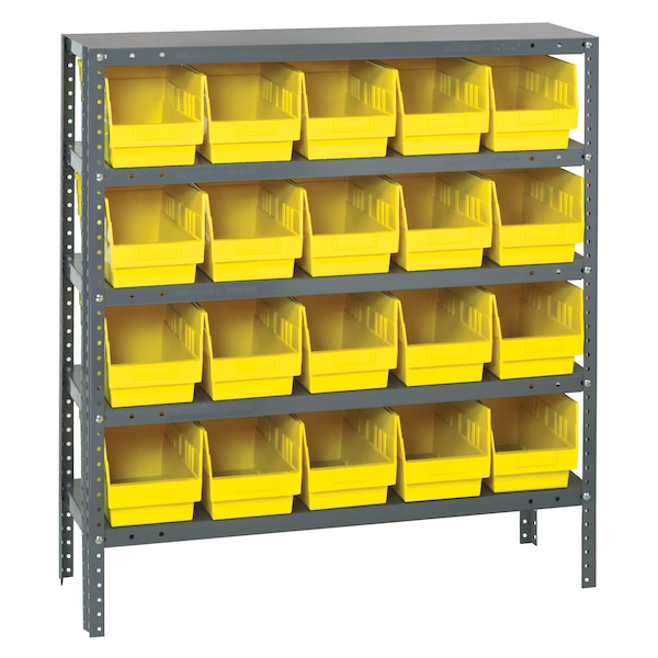 Quantum Storage Systems Steel Shelving Shelf Bin System 1839-204YL | Zoro