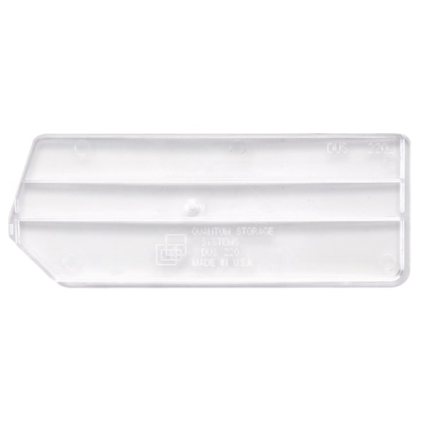 Quantum Storage Systems Divider for Qus220, Clear, 6 PK DUS220CL | Zoro