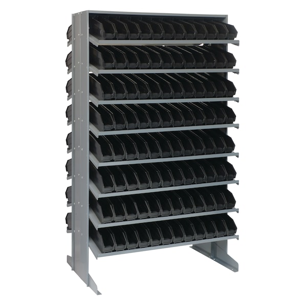Quantum Storage Systems Double-Sided Shelf Rack Systems QPRD-100BK | Zoro