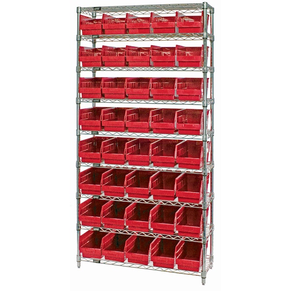 Quantum Storage Systems Wire Shelving Bin System - Complete Wire ...