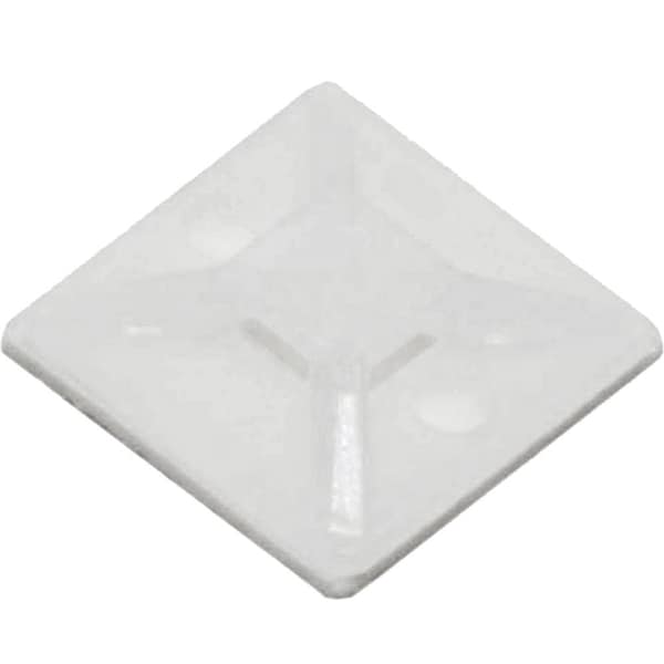 Quest Technology International Nylon Cable Tie Mounts, Natural - 75 ...
