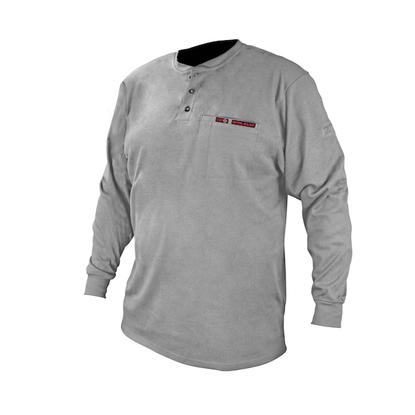 Radians Workwear VolCore LS Cotton Henley FR Shirt-GY-S FRS-002G-S | Zoro