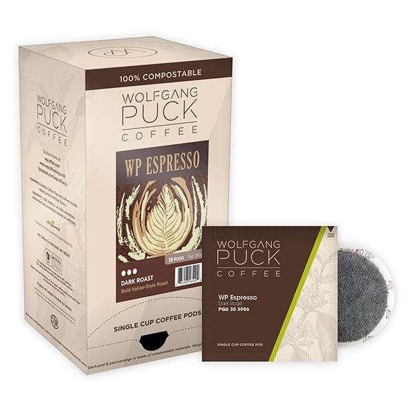 Wolfgang Puck Coffee WP Espresso Soft Coffee Pods, PK108 PK 016429 | Zoro