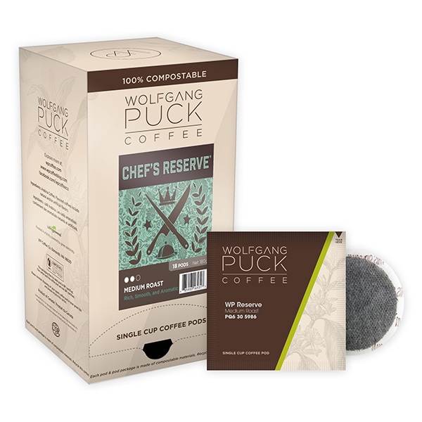 Wolfgang Puck Coffee Chef s Reserve Soft Coffee Pods, PK108 016431 | Zoro