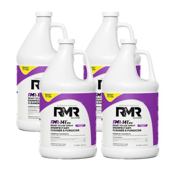 Rmr Solutions RMR-141RTU DISINFECTANT, FUNGICIDE & CLEANER GALLON, 4PK ...