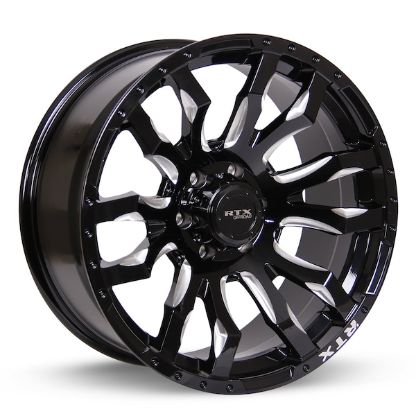 Rtx Alloy Wheel, Patton 20x9 6x139.7 ET10 CB106.1 Gloss Black Milled ...