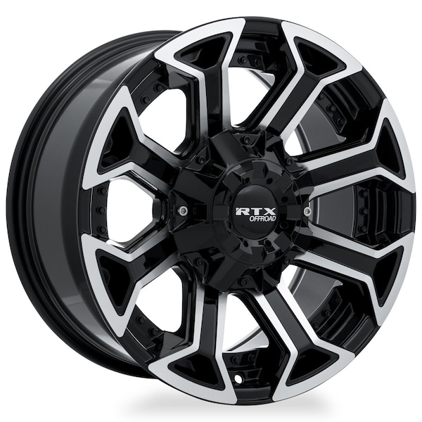 Rtx Alloy Wheel, Peak 20x9 8x180 ET18 CB125 Gloss Black Machined 082951 ...