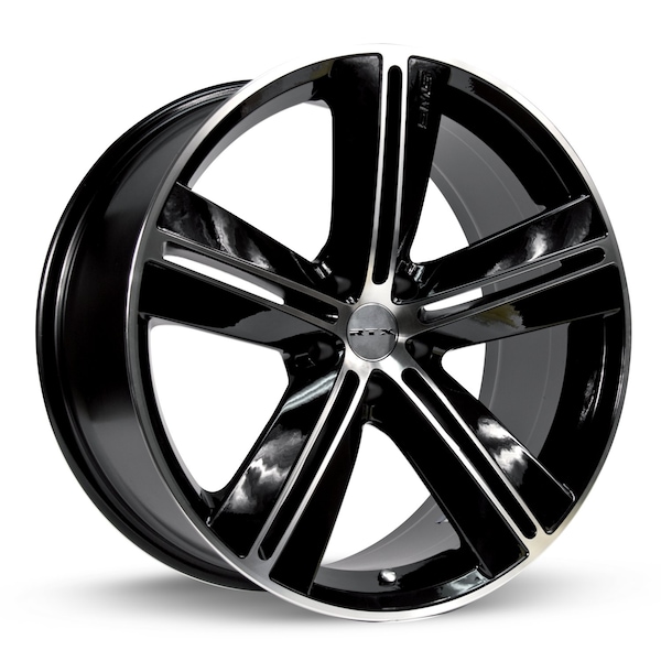 Rtx Alloy Wheel, SMS 17x7.5 5x114.3 ET40 CB73.1 Black Machined 081084 ...