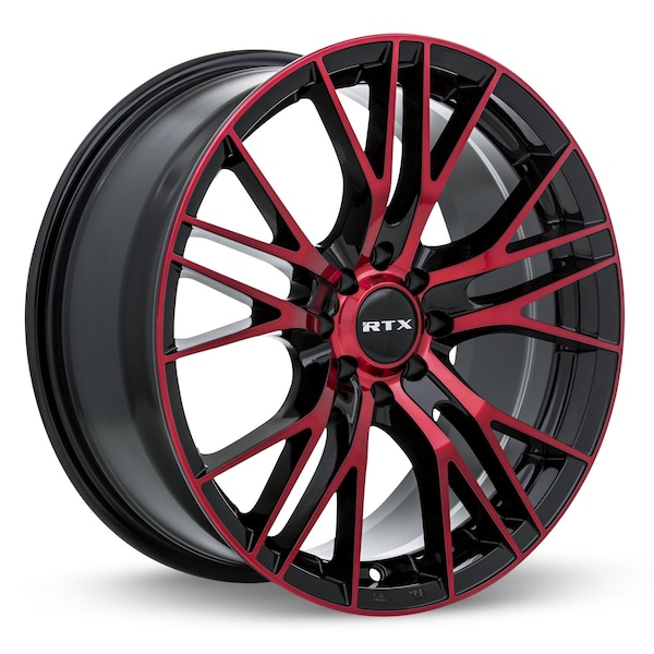 Rtx Alloy Wheel, Vertex 17x7.5 5x114.3 ET40 C73.1 Black Machined Red ...