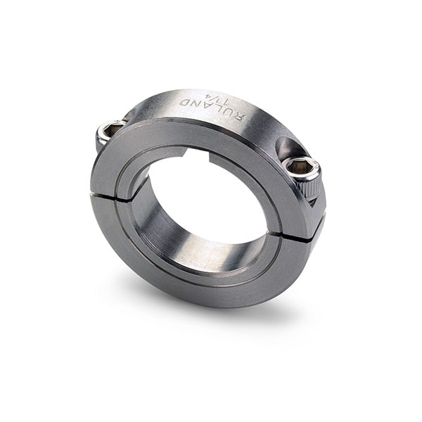 Ruland Keyed Shaft Collar, 2pc Clamp, Bore 1.9375", Stainless, W 0.688 ...