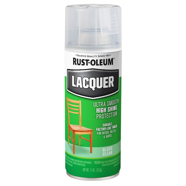 Rust-Oleum Rust-Oleum Lacquer Spray Paint Clear Gloss 11 Oz. Spray ...