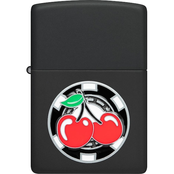 Zippo 2024 Zippo Poker Chips With Cherries, Black Matte ZIP-48905 | Zoro