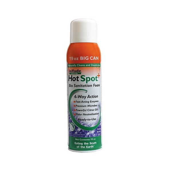 Rockwell Labs Invade Hot Spot+ Bio Sanitation Foam, 19oz IHSF019-12 | Zoro