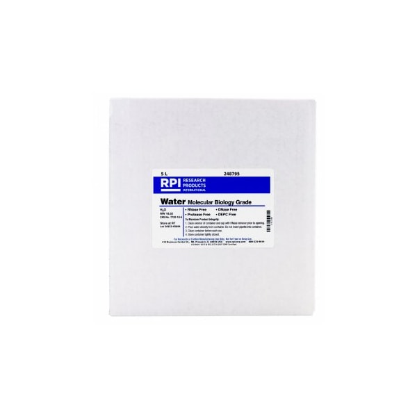 Rpi Water, Molecular Biology Grade, DNase and RNase Free, 5L 248795 | Zoro