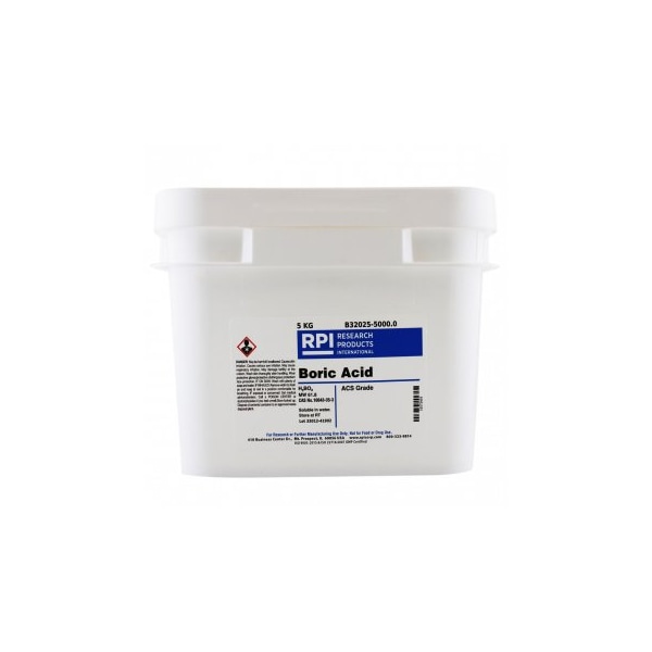 Rpi Boric Acid, Crystals, ACS, 5 KG B32025-5000.0 | Zoro