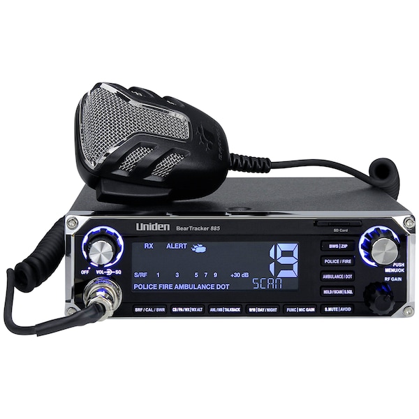 Uniden Hybrid CB Radio/ Digital Scanner w/ BearTracker Warning System ...