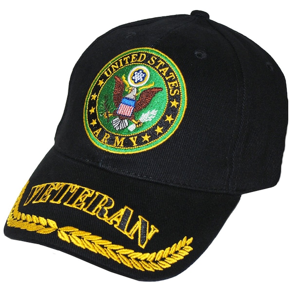 U.S. Military Merchandise CAP US ARMY VETERAN BLACK CP00108 | Zoro