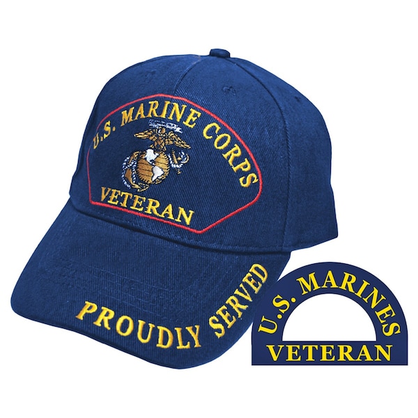 U.S. Military Merchandise CAP USMC MARINES VETERAN NAVY CP00307 | Zoro