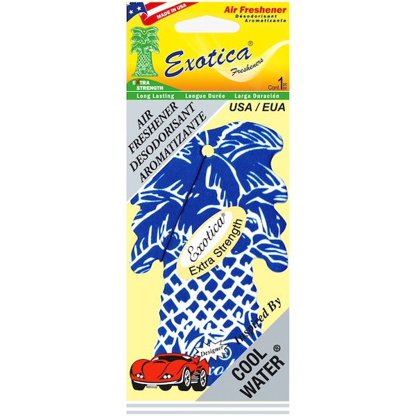 Exotica Fresheners AIR FRESHENER COOL WATER/SINGLE TRILINGU PT1COO | Zoro