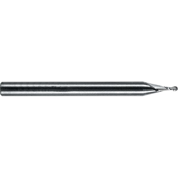 Robb-Jack 1mm Dia 2-Flute Metric End Mill 3mm LOC, 3mm Shank, 38mm OAL ...