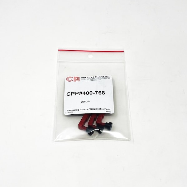 Chart Pool Pen Chart Recorder Red 3PK Kent Taylor 400768, 3PK 500S1150 ...