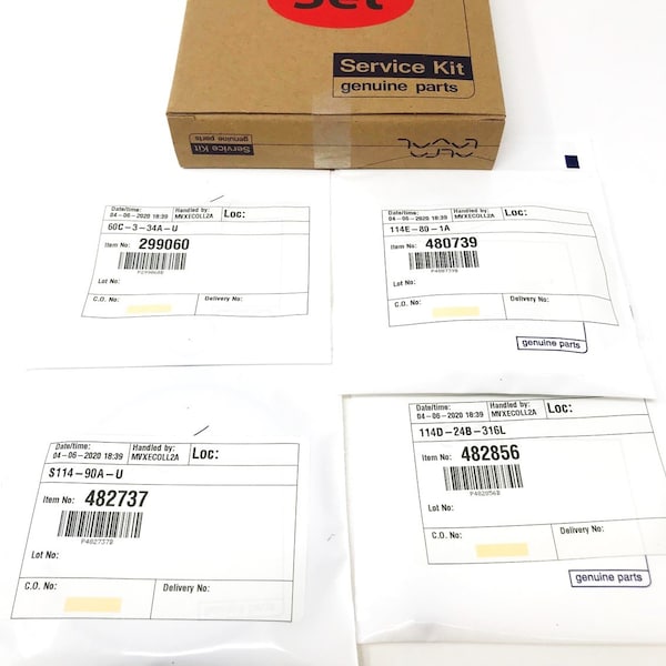 Alfa Laval Seal Kit #1 Buna C114 Series Tri-Clover & Ampco C114-1 | Zoro