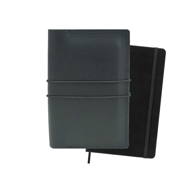 Rustico Moleskine Classic Pocket Leather Notebook Cover 3.5'' x 5.5 ...
