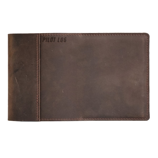 Rustico Leather Pilot Log Large in Dark Brown OD0120-0101 | Zoro