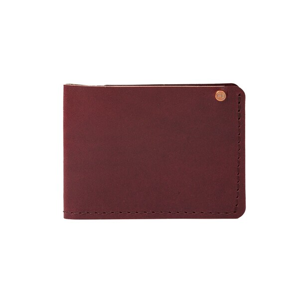 Rustico Horizon Leather Slim Bifold Wallet in Burgundy AC0119-0004 | Zoro