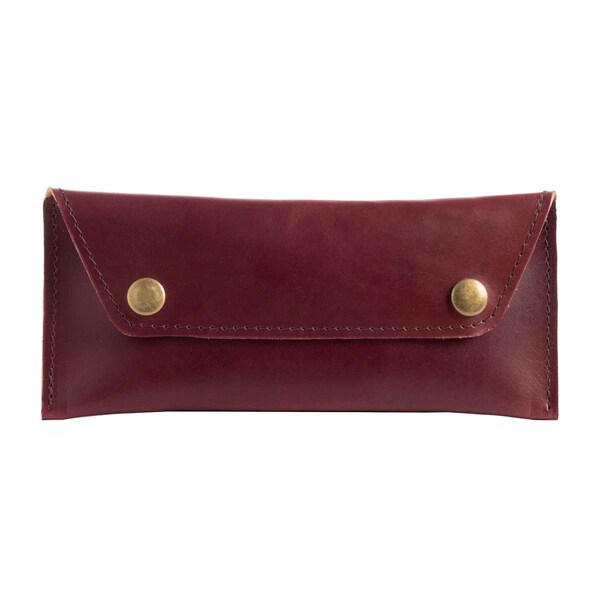 Rustico Leather Cash Envelope Wallet in Burgundy AC0014-0004 | Zoro