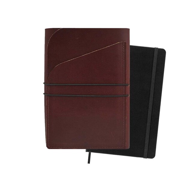 Rustico Moleskine Classic Large Leather Notebook Cover 5'' x 8.25'' PRO ...