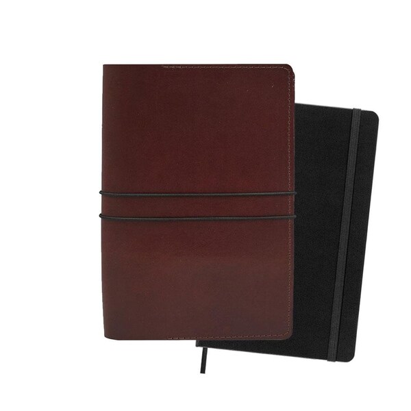 Rustico Moleskine Classic Large Leather Notebook Cover 5'' x 8.25 ...