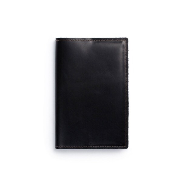 Rustico Green Military Leather Log Book Cover in Black BK0241-0003 | Zoro