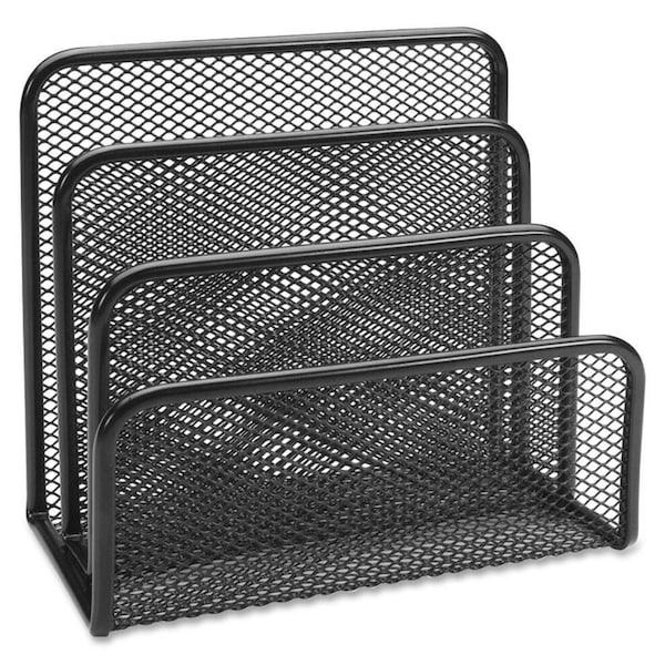 Lorell Mesh Vertical Desktop File Sorter, 4 Dividers, Black LLR84153 | Zoro
