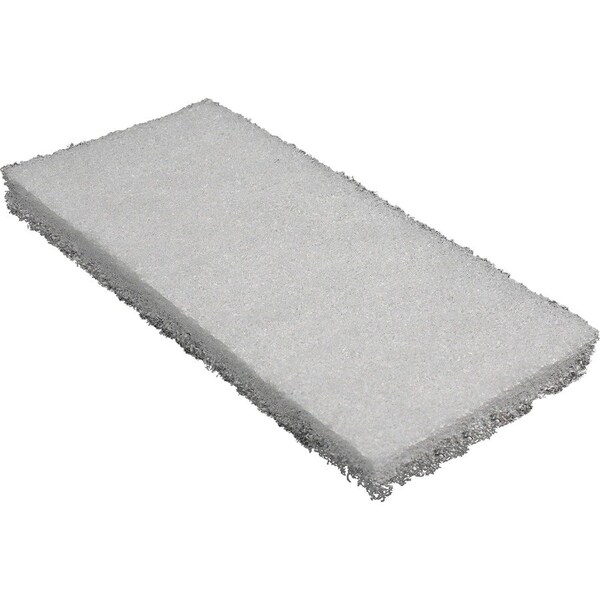 Genuine Joe Utility Cleaning Pad - 4.50in x 10.2in - White GJO18317 | Zoro