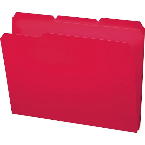 Smead Folder, Ltr, 1/3, Pro, Red Pk SMD10501 | Zoro