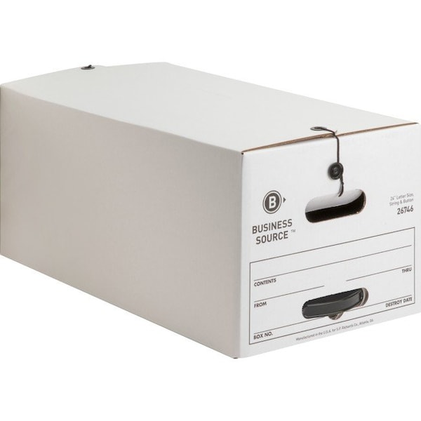 Business Source Storage Boxes, Medium-duty, Letter, 12CT, WE PK ...