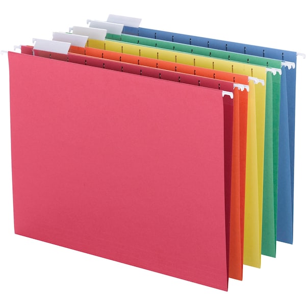 Business Source 1/8-cut Tab Slots Hanging File Folder, PK25 5215AST | Zoro