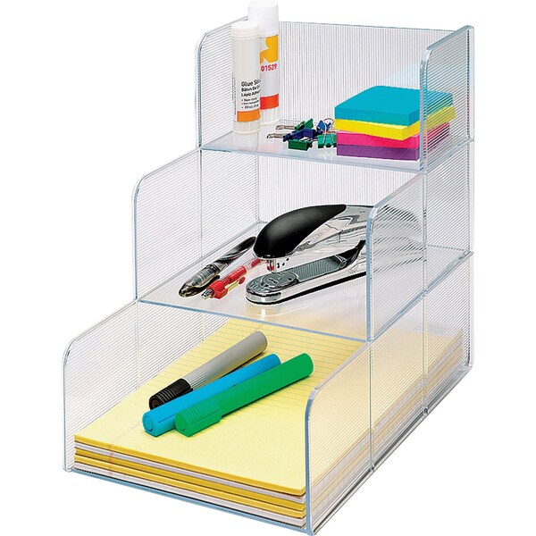 Business Source 3-compartment Storage Organizer 82976 | Zoro