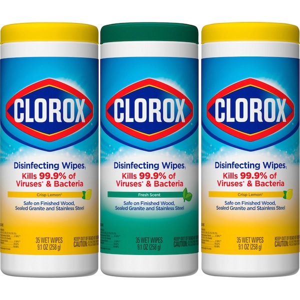 Clorox Disinfecting Cleaning Wipes Value Pack, Canister, Fresh; Citrus ...