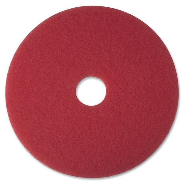 3M Buffer Pad, Removes Scuff Marks, 16" Red, PK 5 MMM08391 | Zoro
