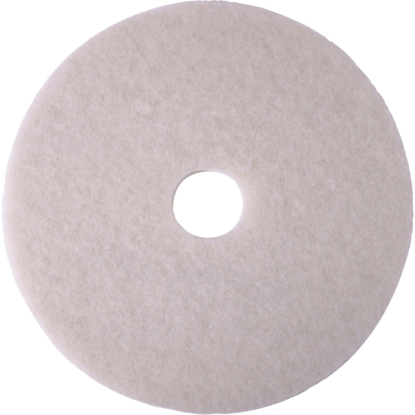 3M Floor Polishing Pads, 14", White, PK 5 MMM4100N14 | Zoro