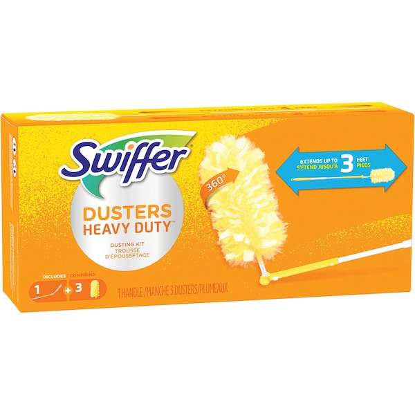 Swiffer Handle Extender Kit, f/Swiffer Duster, Yellow PGC82074 | Zoro