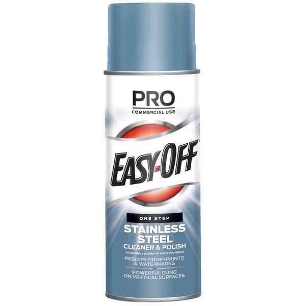 Easy-Off Stainless Steel Cleaner/Polish, 17 fl oz (0.5 quart) Can, 6 PK ...