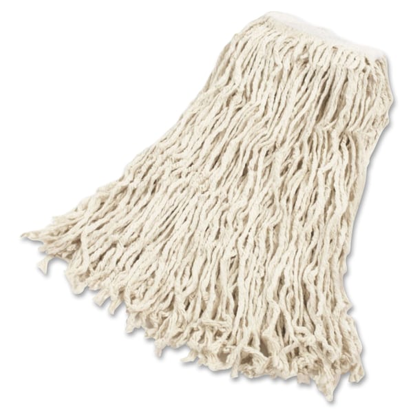 Rubbermaid Commercial 1 in Wet Mop, White, Cotton, PK12 RCPV11700WH00 ...