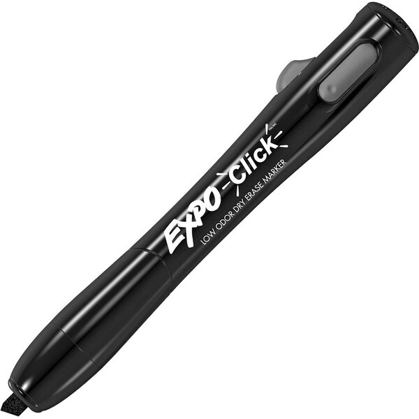 Expo Dry Erase Markers, Retractable, Chisel Point, Black PK SAN1741920 ...